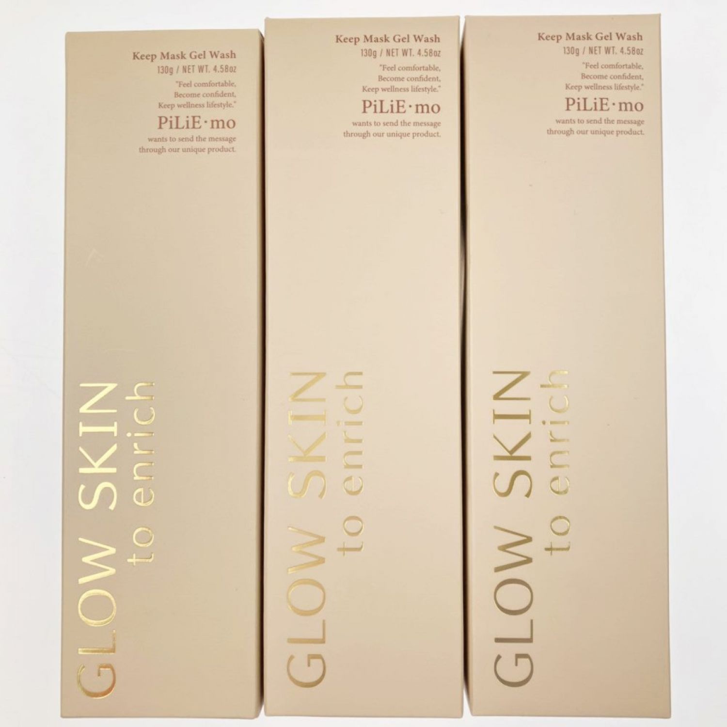 MEBIA PiLiE・mo ピリモ キープマスクジェルウォッシュ 洗顔料 130g 3本セット｜中古｜なんでもリサイクルビッグバン