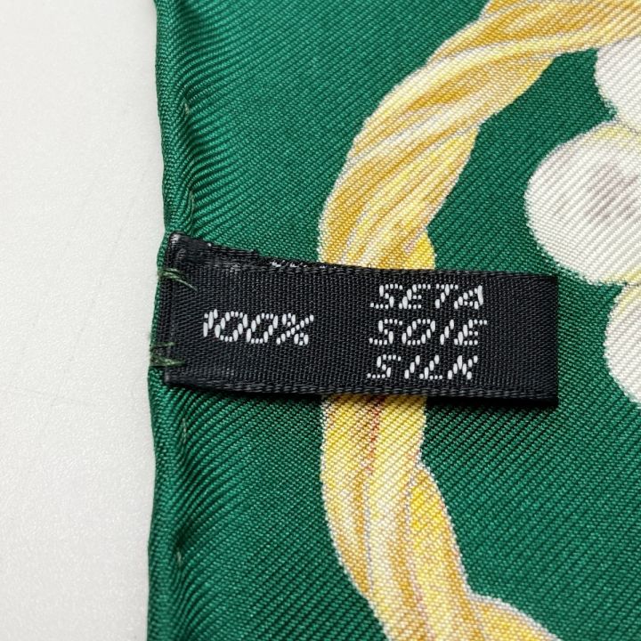 Christian Dior クリスチャンディオール 宝石 ロゴ シルクスカーフ