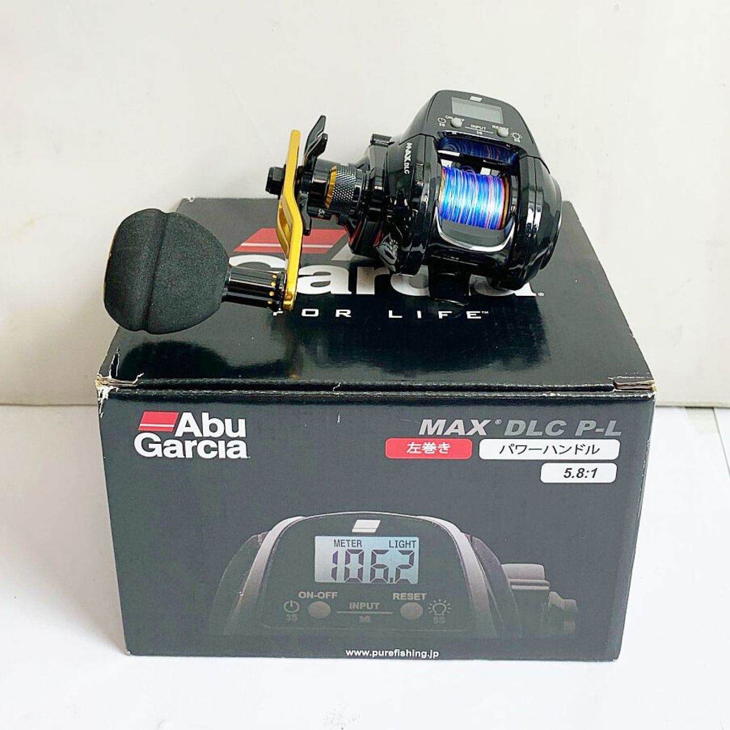 両軸リール 箱付 左巻 アブガルシア Abu Garcia MAX DLC P-L 釣り用品 リール 両軸リール｜中古｜なんでもリサイクルビッグバン